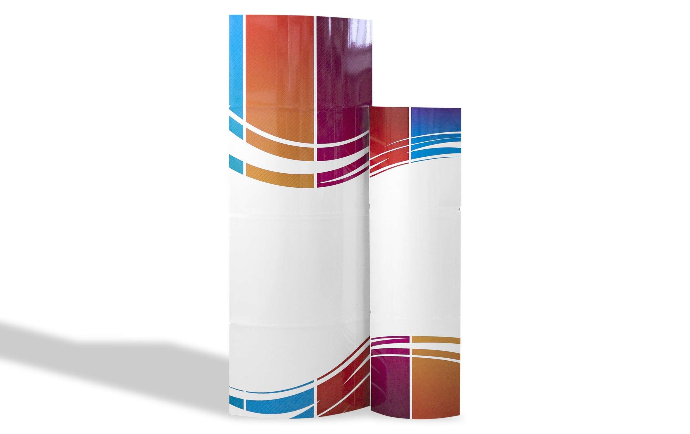 TOTEM BIFACCIALE OVALE IN CARTONE - AIKO